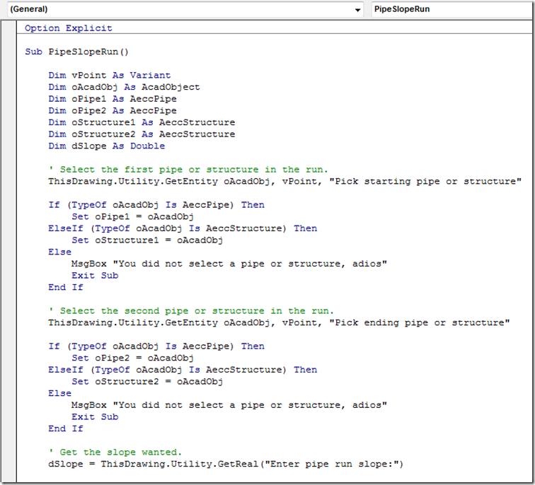 Civil 3D Reminders: Pipe Slope Along a Run